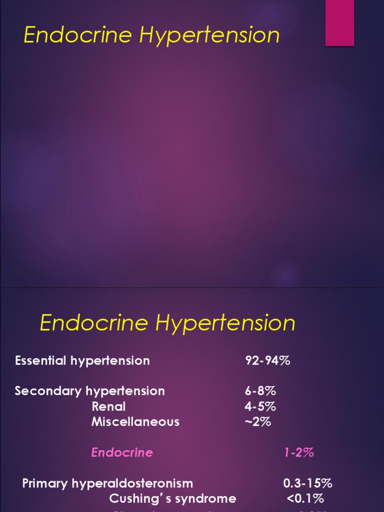 Endocrine Hypertension | PDF | Hypertension | Endocrine