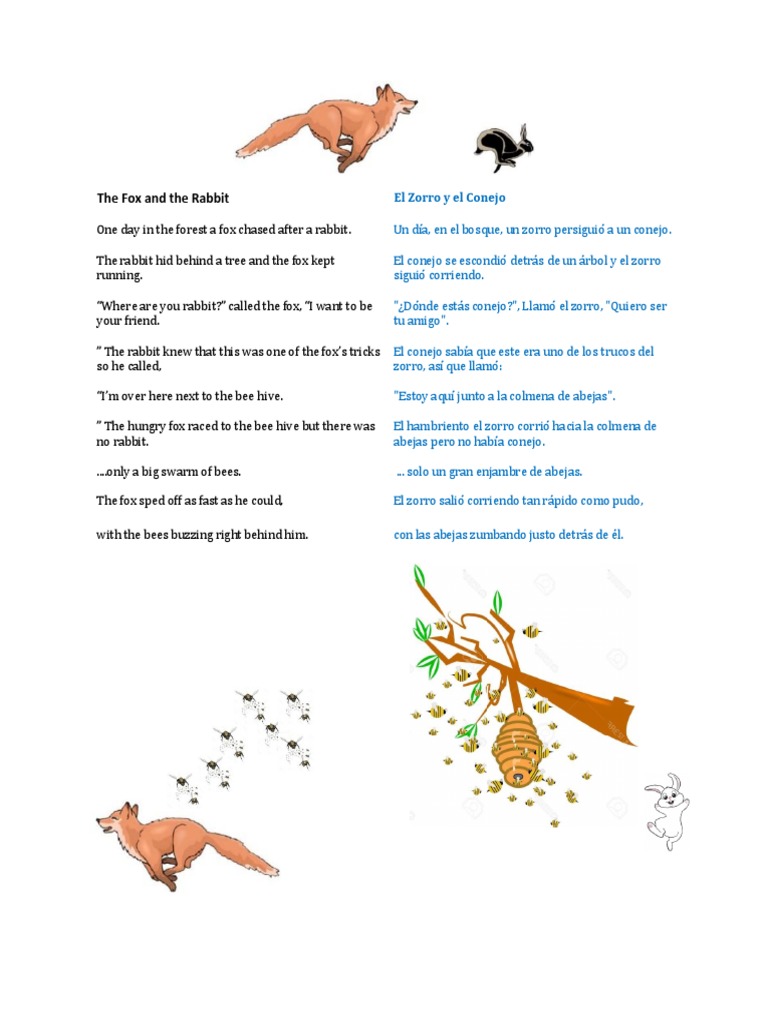 El Zorro y El Conejo | PDF | Insectos Agrícolas Beneficiosos | Abejas