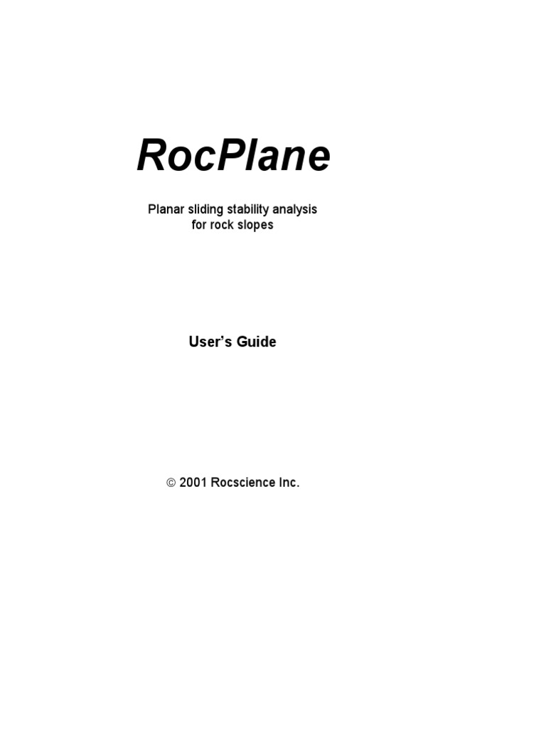 Roc Plane Tutorial | PDF | Strength Of Materials | Mechanical Engineering