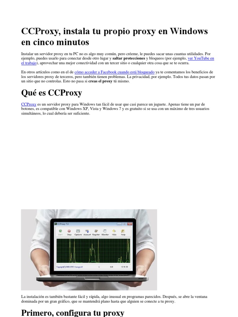 CCProxy, Instala Tu Propio Proxy en Windows en Cinco Minutos | PDF ...