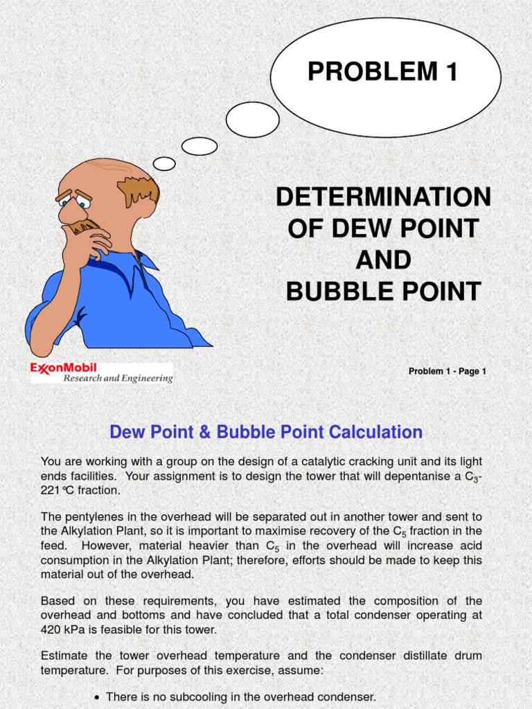 Dew Point & Bubble Point Calculations | PDF | Distillation | Pressure