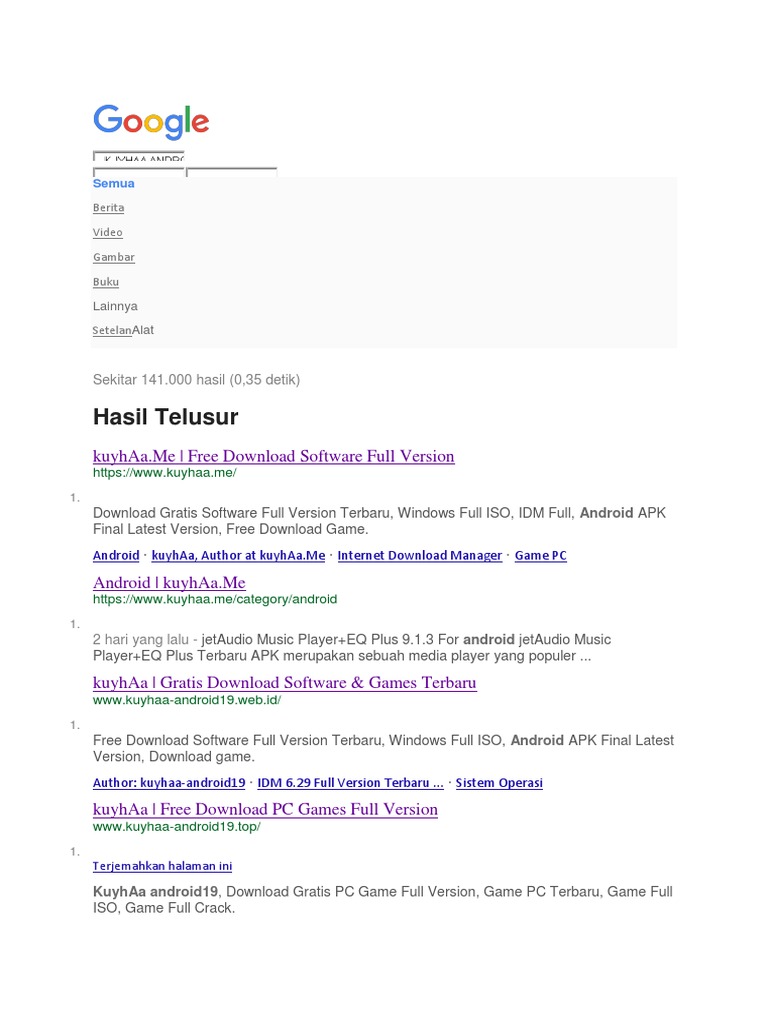 Kuyhaa: Free Android Software Downloads | PDF | Computers