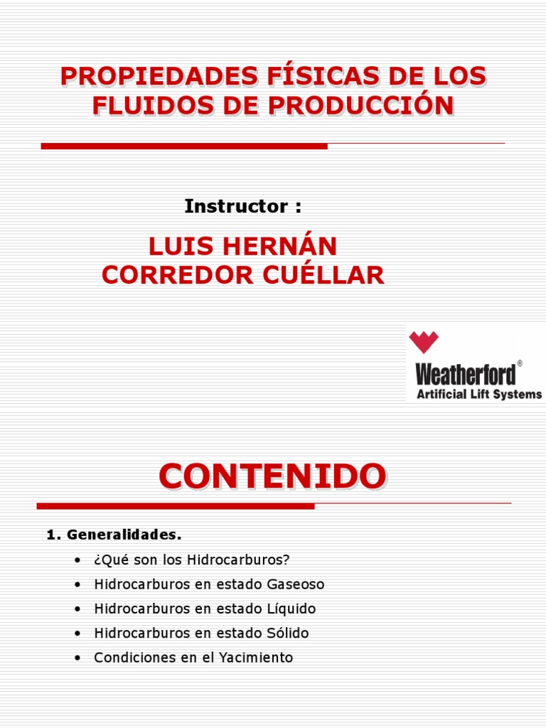 Propiedades Fisicas de Los Fluidos de Produccion en Un Yacimiento | PDF ...