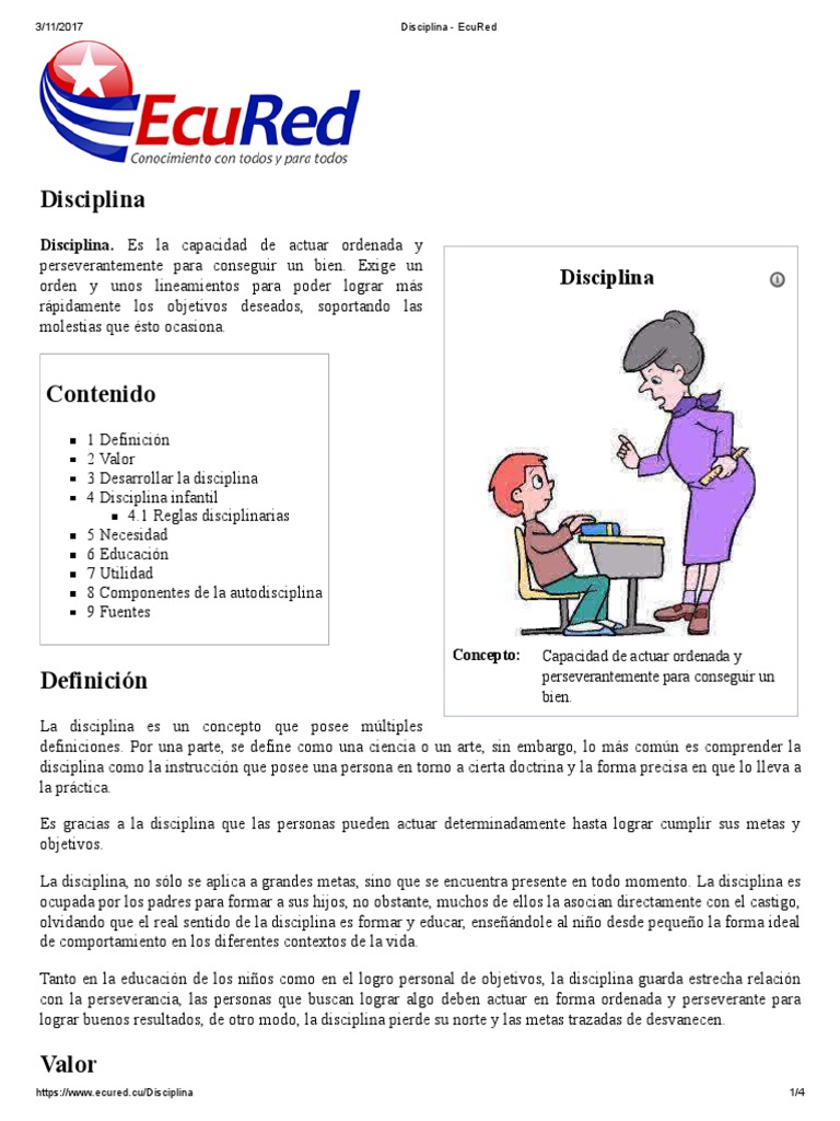 Valor y Definición de la Disciplina | PDF | Disciplinas | Familia