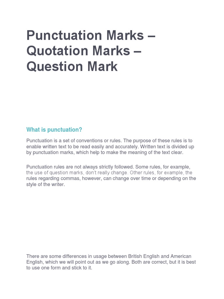 Punctuation Marks | PDF | Punctuation | Comma