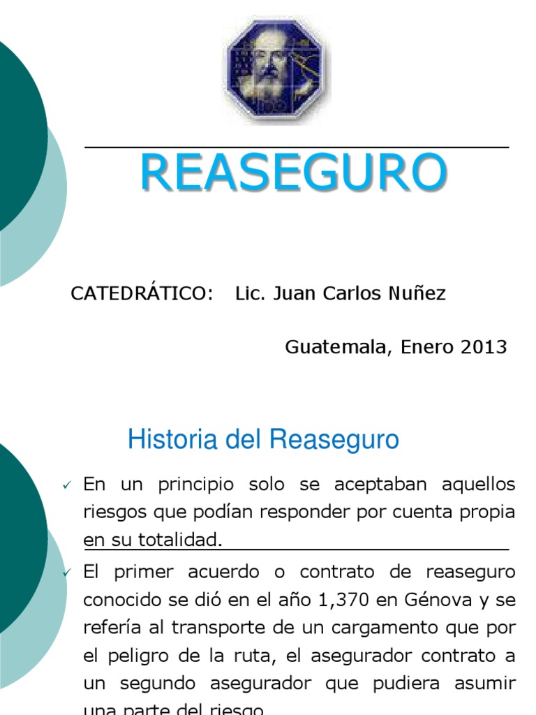 Historia Reaseguro | PDF | Reaseguro | Póliza de seguros