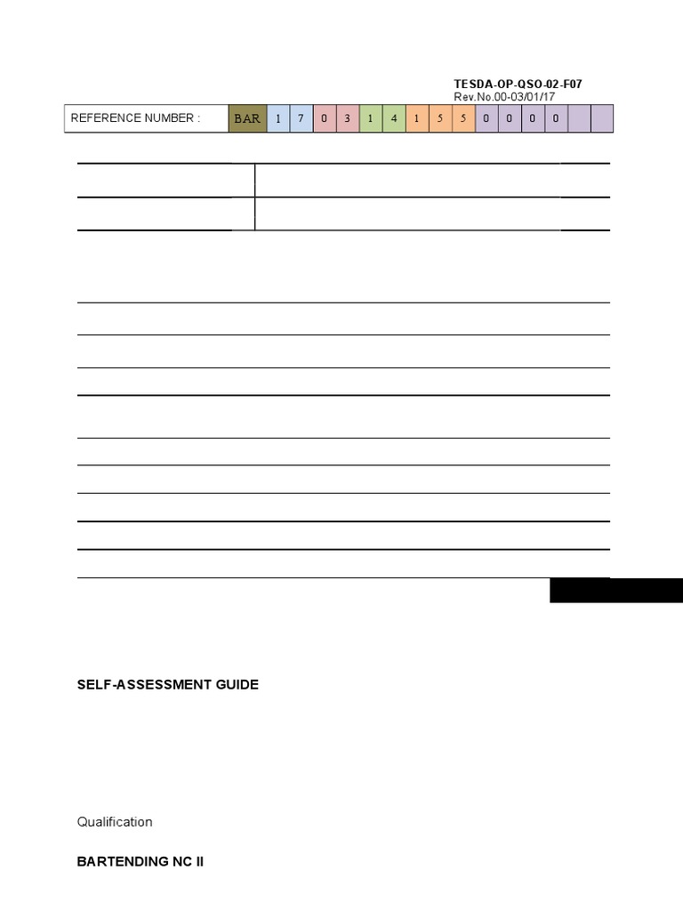 SAG Bartending NC II | PDF | Drink | Bar