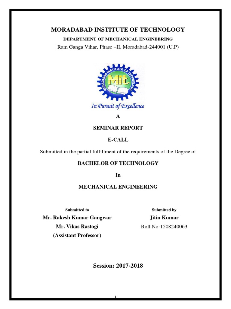 Front Page Final | PDF | Engineering | Mechanical Engineering