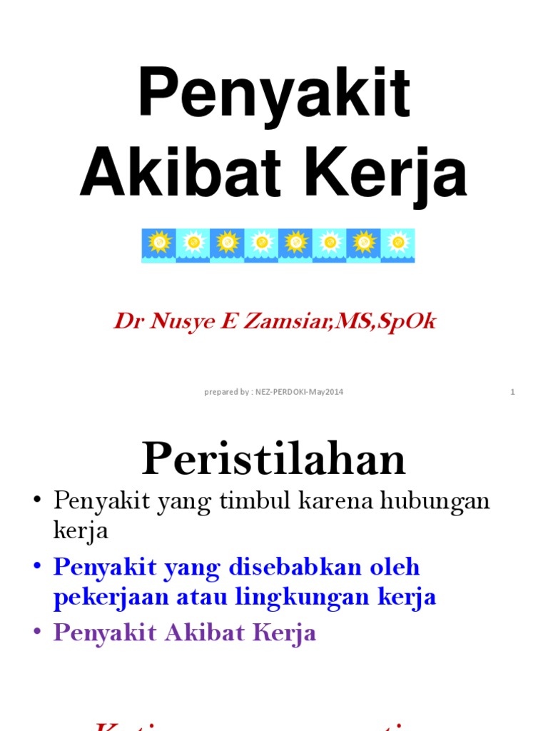 Penyakit Akibat Kerja-PERDOKI | PDF