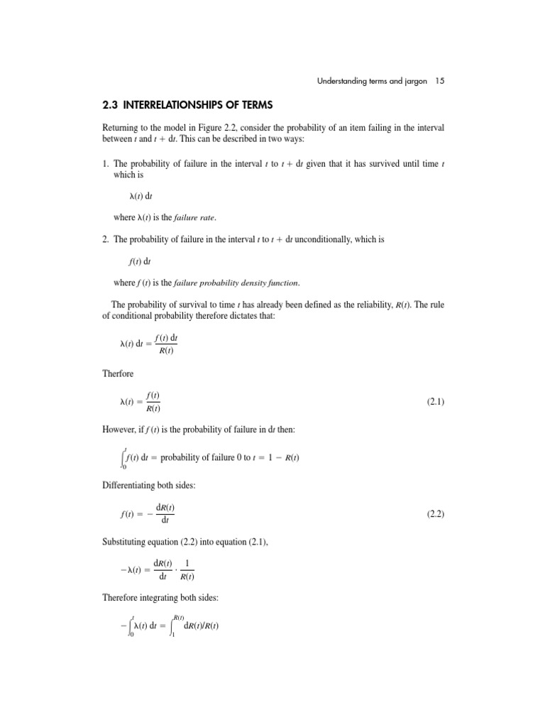 General Formula of Reliability | PDF | Reliability Engineering ...