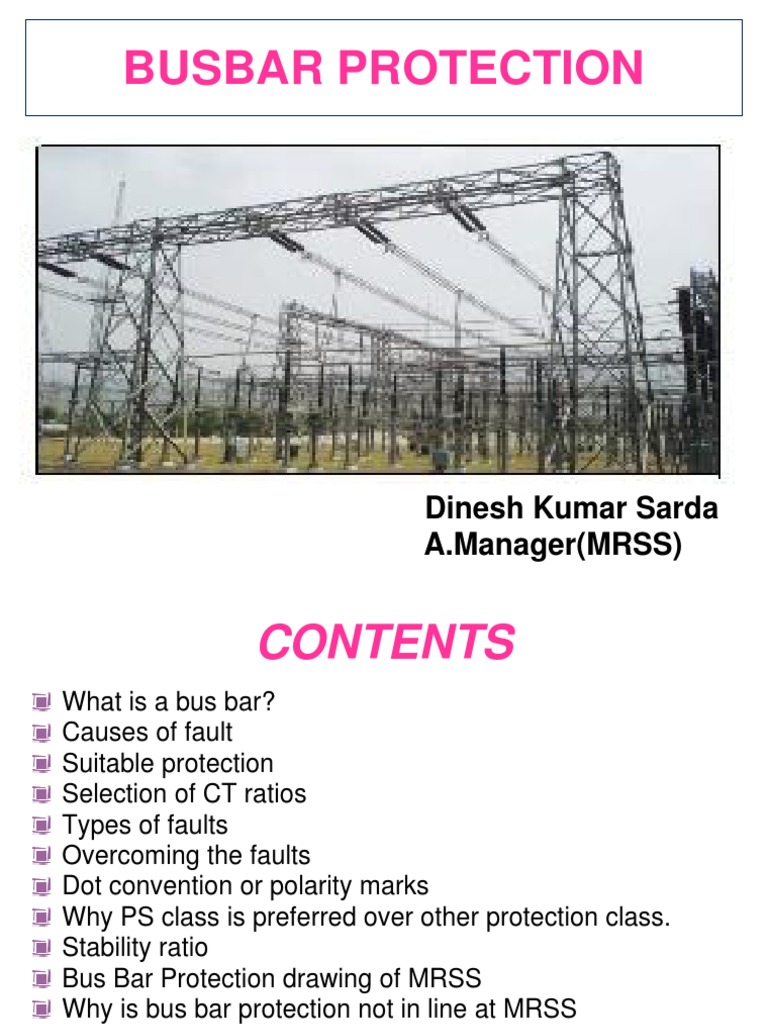Understanding Bus Bar Protection: A Comprehensive Guide to Differential ...