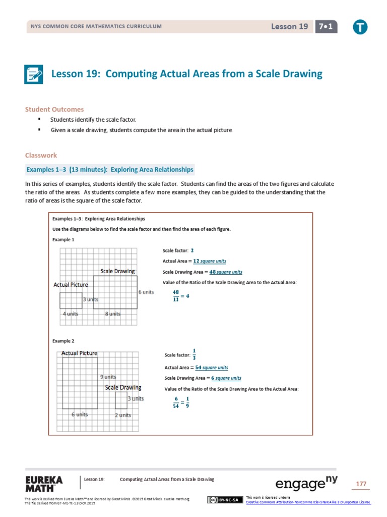 Math g7 m1 Topic D Lesson 19 Teacher PDF | PDF | Ratio | Common Core ...