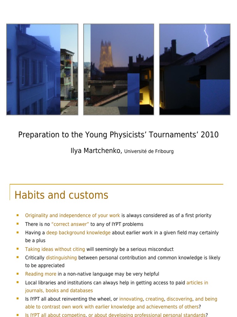 2010 IYPT Advice Kit IM | PDF | Optics | Fracture