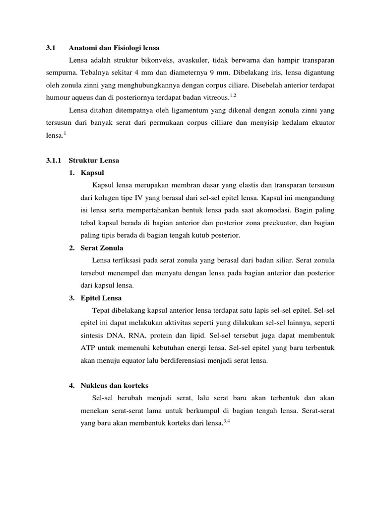 Anatomi Lensa Fix | PDF