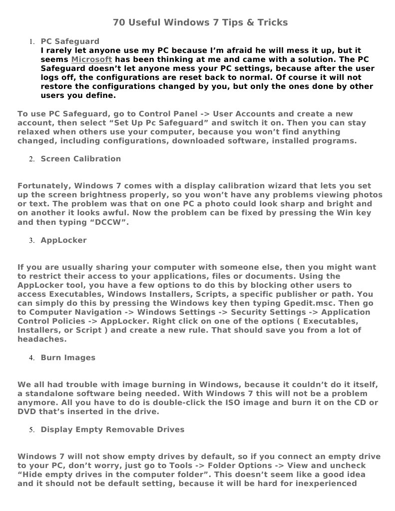 Essential Windows 7 Tips for Improving Productivity and Customization ...