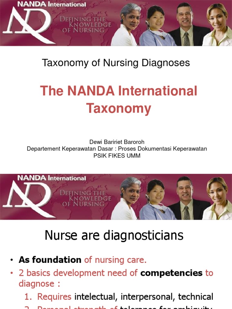 The NANDA International Taxonomy: Taxonomy of Nursing Diagnoses | PDF