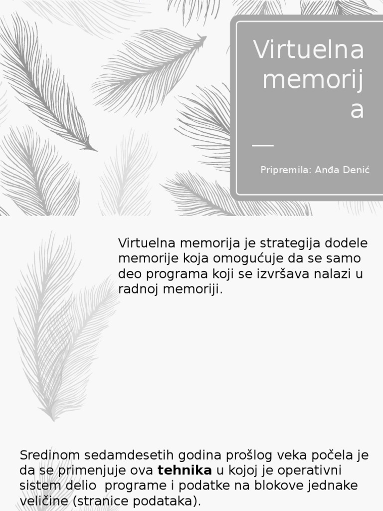 Virtuelna Memorija | PDF