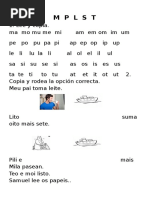 Actividades para trabajar la letra ll | PDF