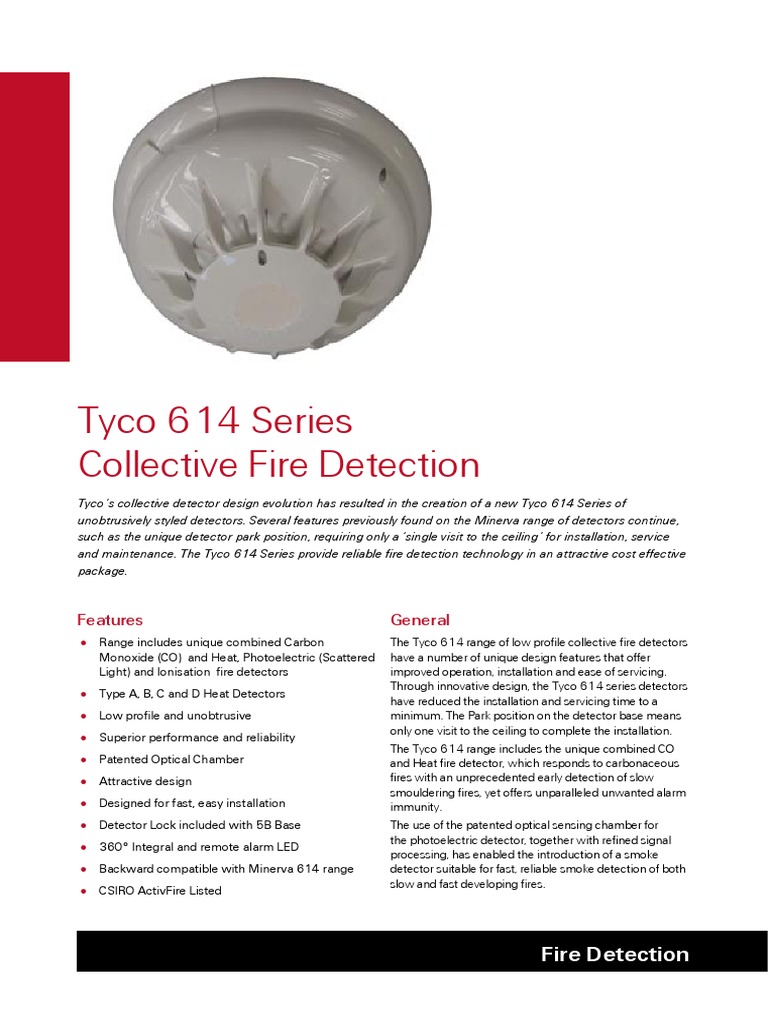 Tyco Fire Alarm Devices | PDF | Smoke | Equipment