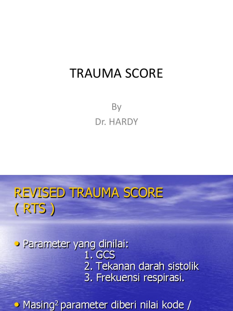Trauma Score | PDF
