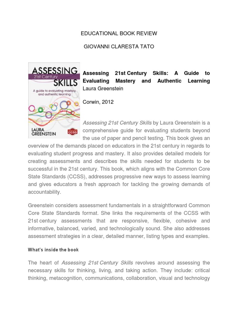 A Comprehensive Guide To Evaluating 21st Century Skills Through