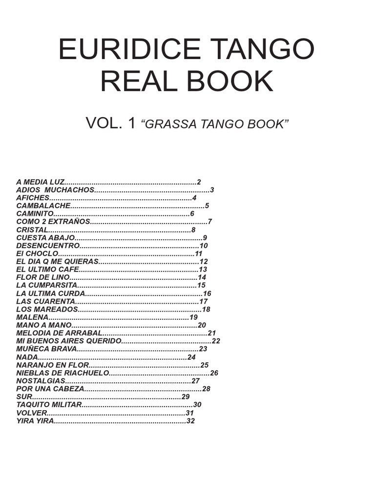 Libro de Tangos - Melodia y Acordes | PDF | Business