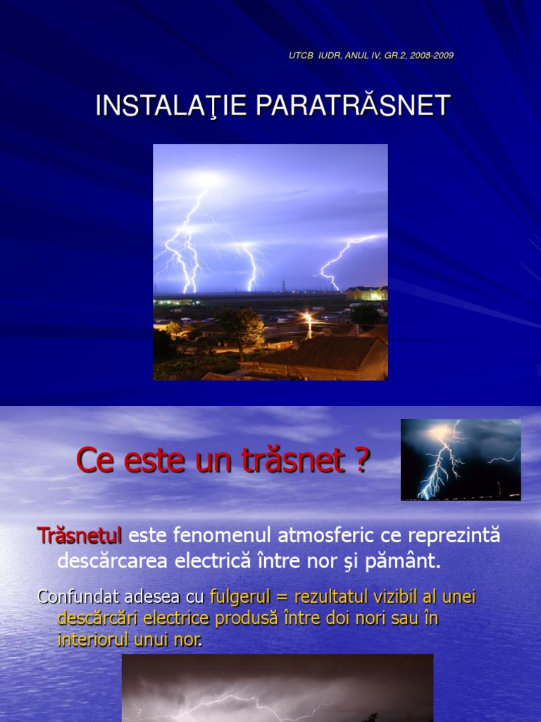 Instalatie Paratrasnet | PDF