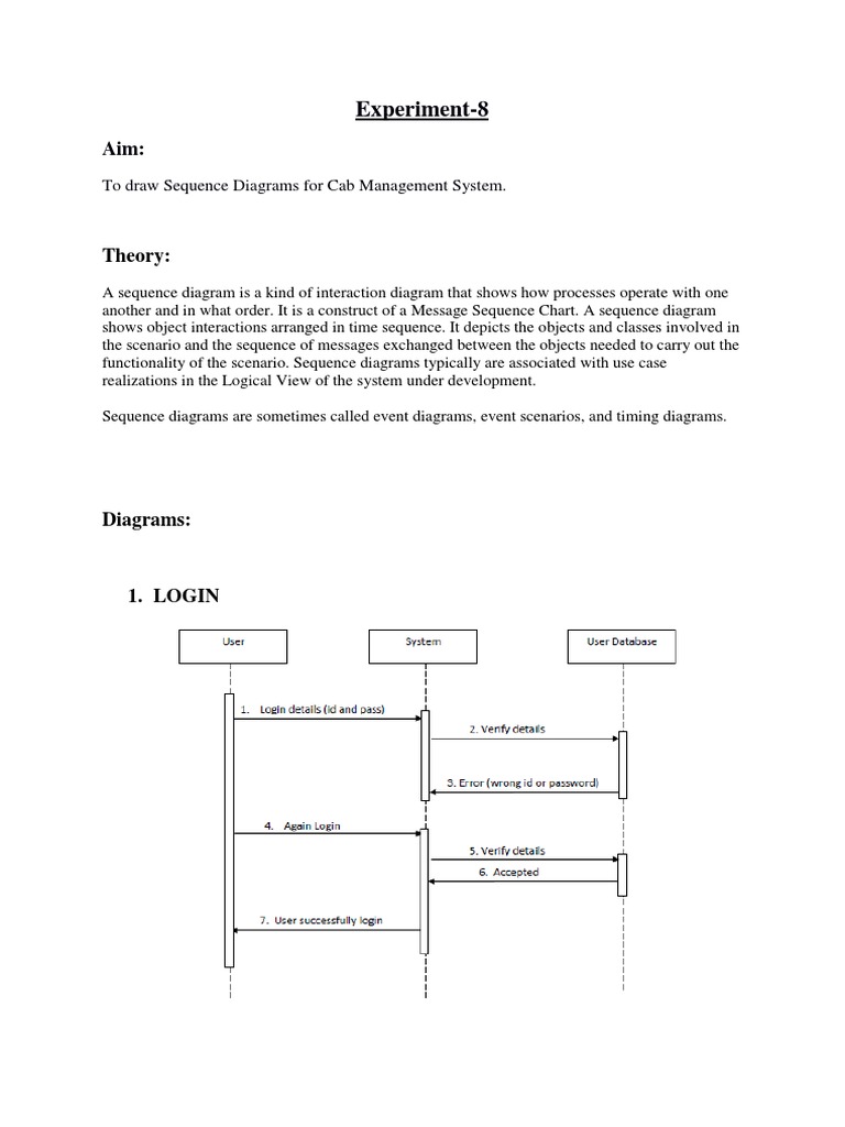 Sequence Diagram | PDF