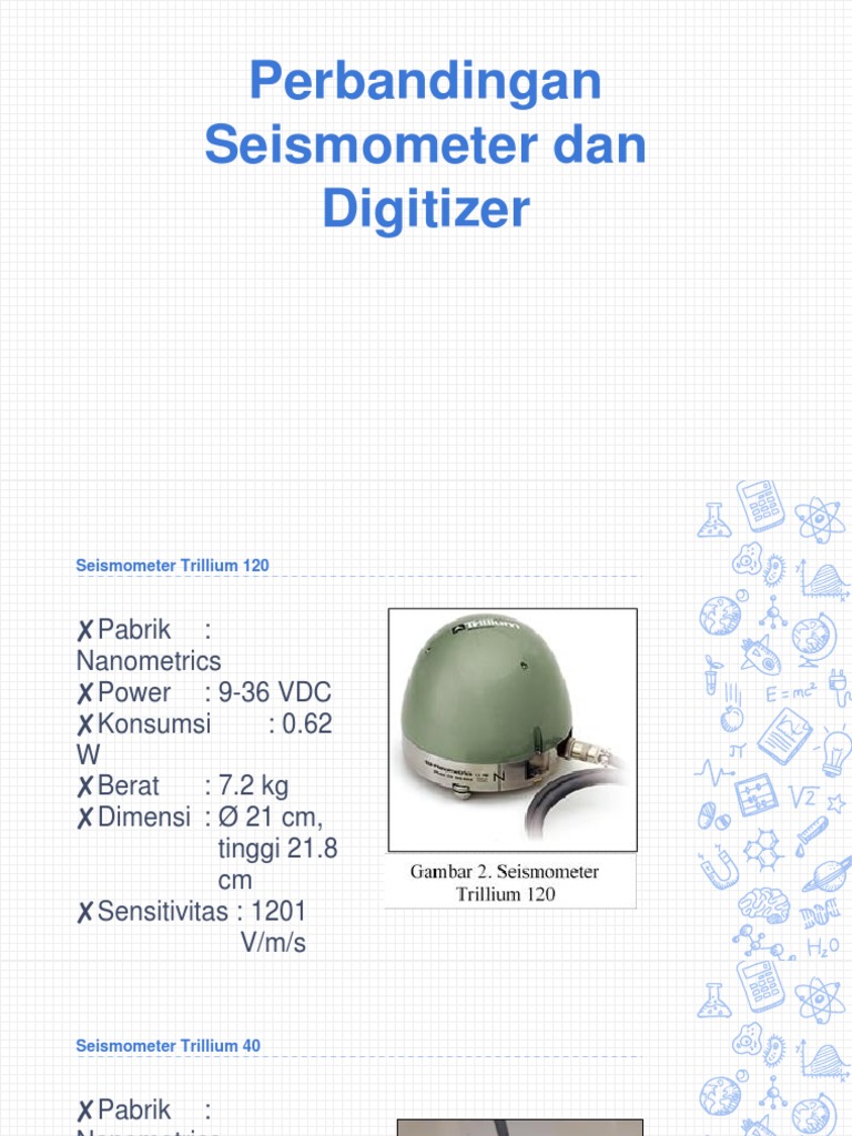Perbandingan Seismometer Dan Digitizer | PDF