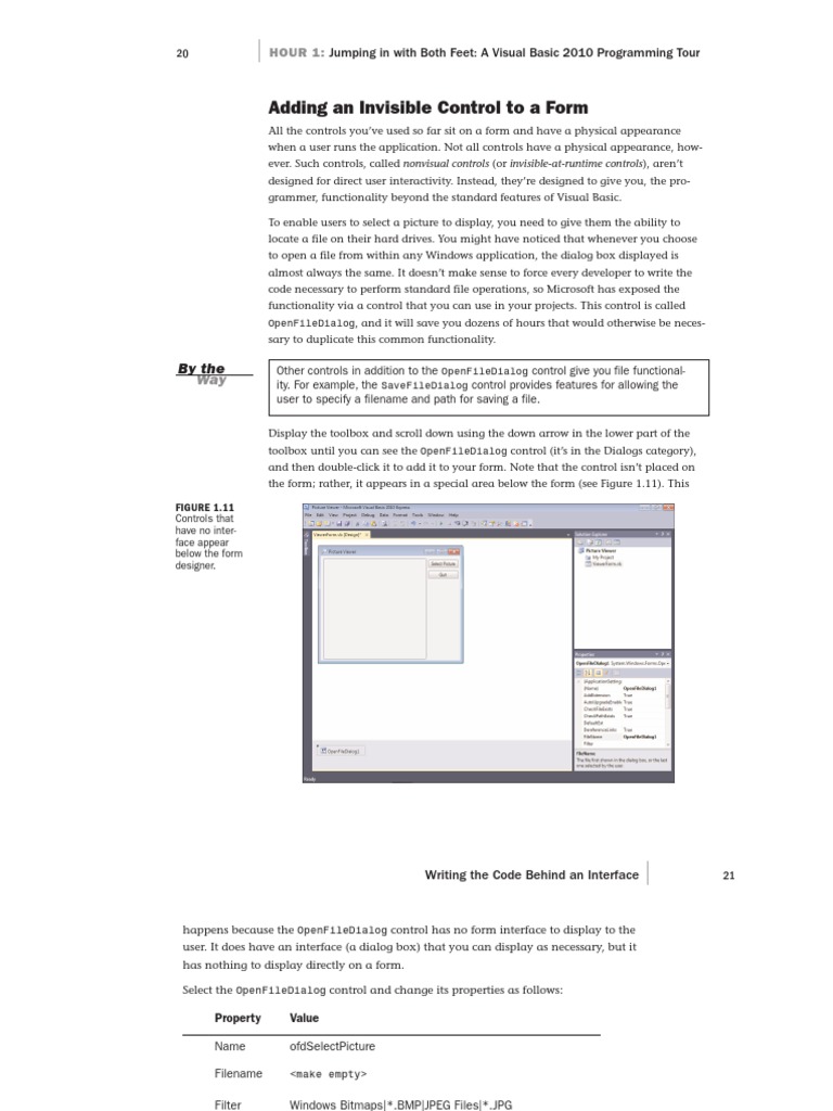 Adding An Invisible Control To A Form: by The | PDF | Computer File ...