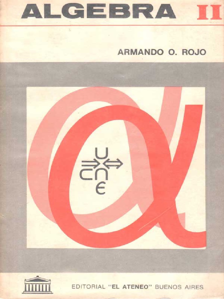 Libro - Matematica - Algebra Ii - Armando Rojo PDF | PDF