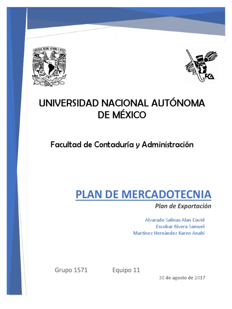 Plan De Exportación Pdf Exportaciones Aduana