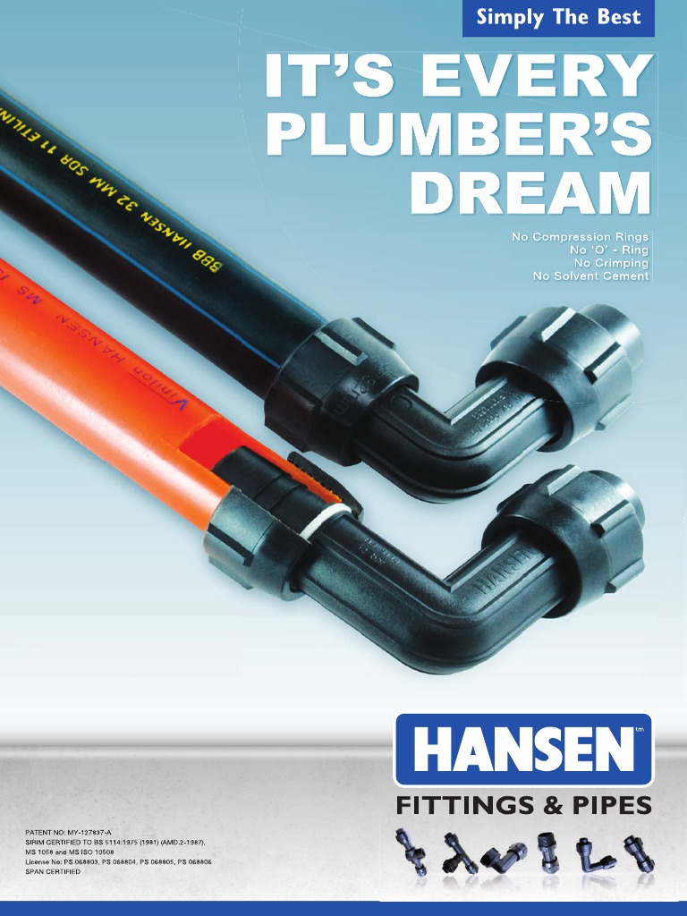 Hansen Pipe and Fitting Catalogue | PDF