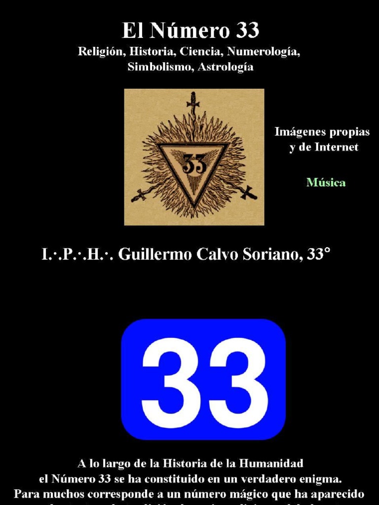 El Número 33 - Imágenes. Religión, Historia, Ciencia, Numerología ...