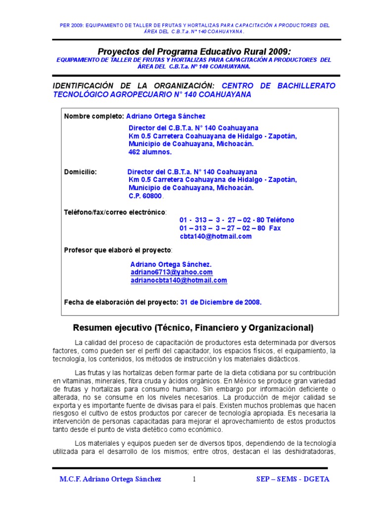 Capacitación Agroindustrial en CBTa 140 | PDF | Clima | Mercado (economía)