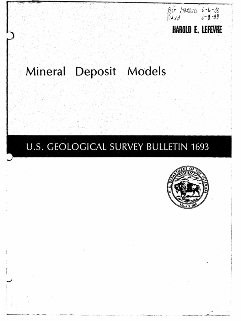 Mineral Deposit Models | PDF | Earth Sciences | Geology