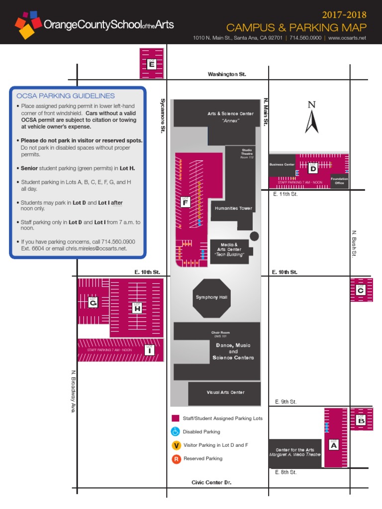 OCSA Campus - Parking Map | PDF