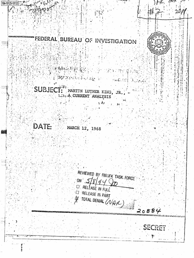 Martin Luther King Jr. - A Current Analysis | PDF