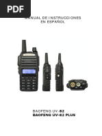 Programación Manual Baofeng UV-5R | PDF | Radio | Frecuencia ultra alta