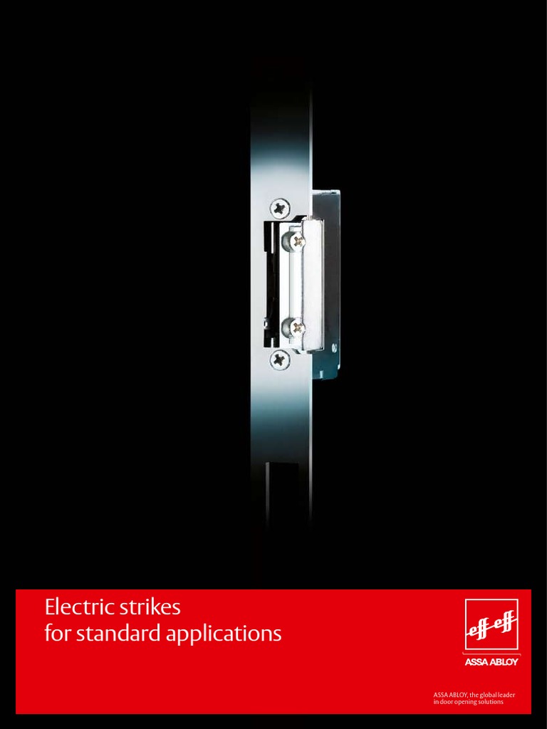 ASSA Abloy - Electric Strikes For Standard Applications - EN PDF | PDF ...