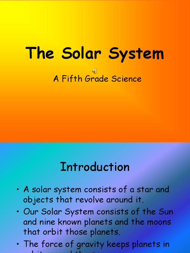 The Solar System: A Fifth Grade Science | PDF | Planets | Pluto