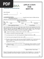 Delaware Title Application Form MV212 | PDF | Department Of Motor ...