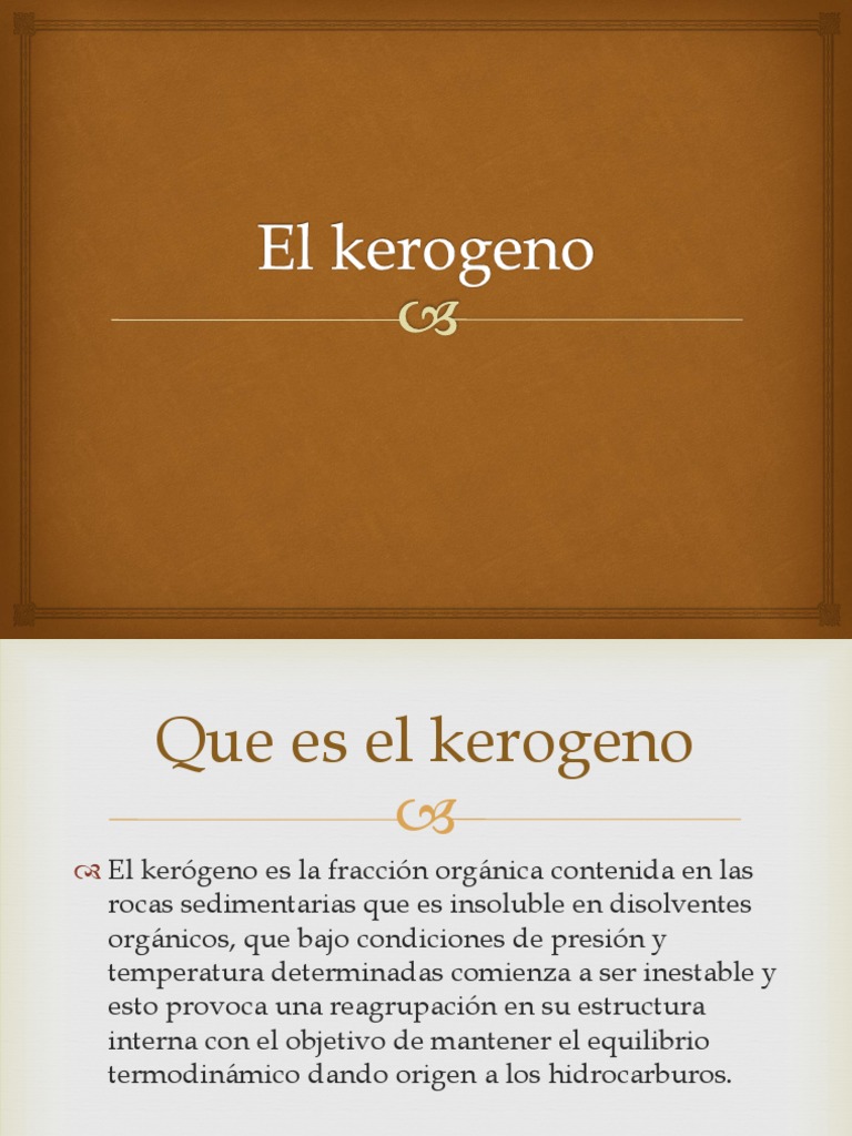 El Kerogeno | PDF
