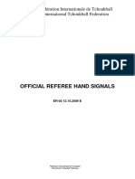FIBA Officiating Signals | PDF | Hand | Referee