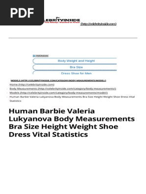 Human Barbie Body Measurements