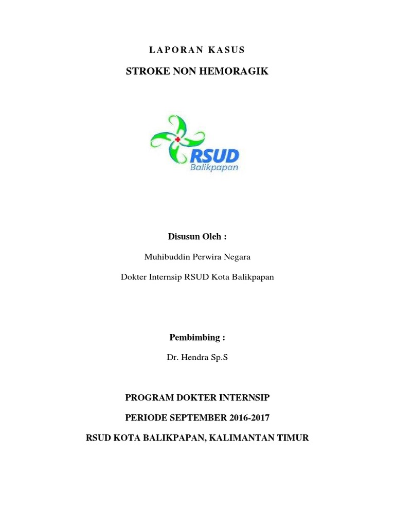 Laporan Kasus Stroke Infark | PDF