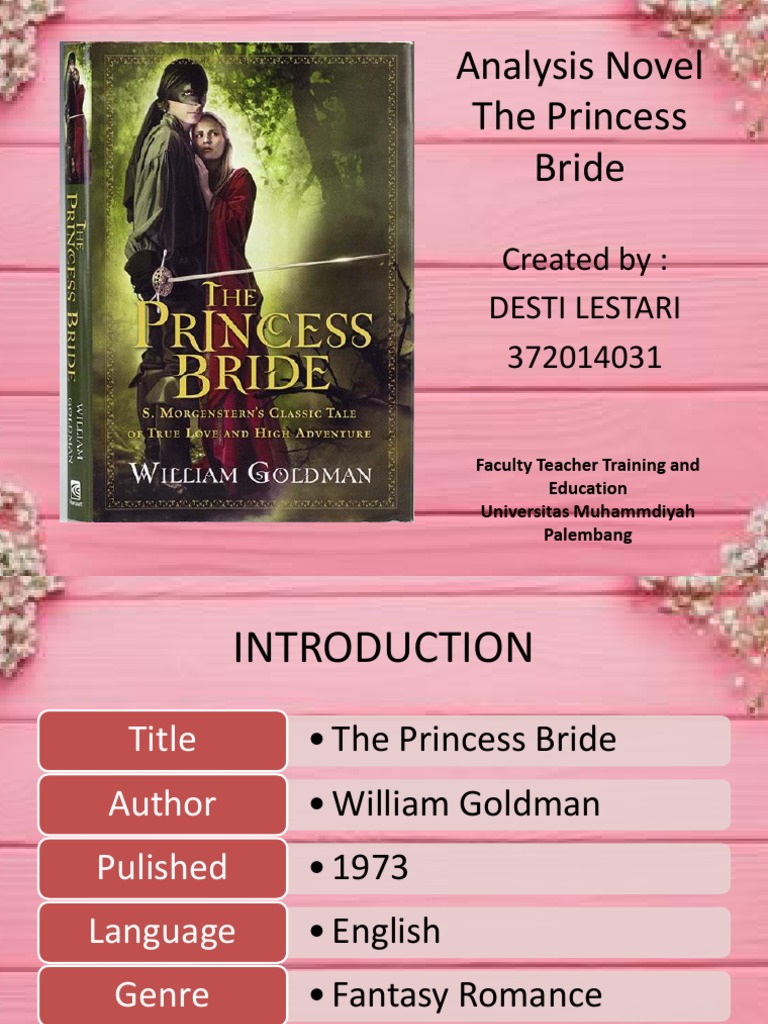 Analysis Novel The Princess Bride DESTI | PDF | Language Mechanics | Syntax
