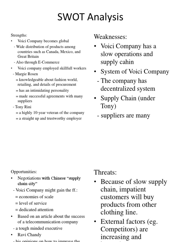 SWOT Analysis | PDF | Business | Finance & Money Management