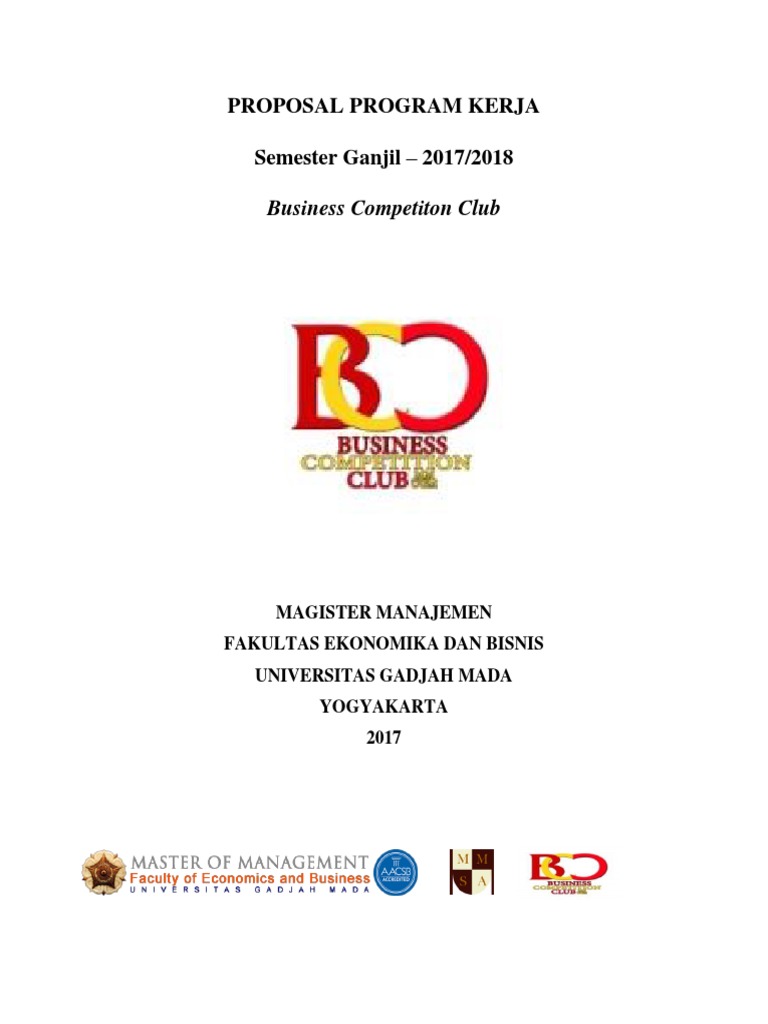 Proposal Program Kerja BCC | PDF