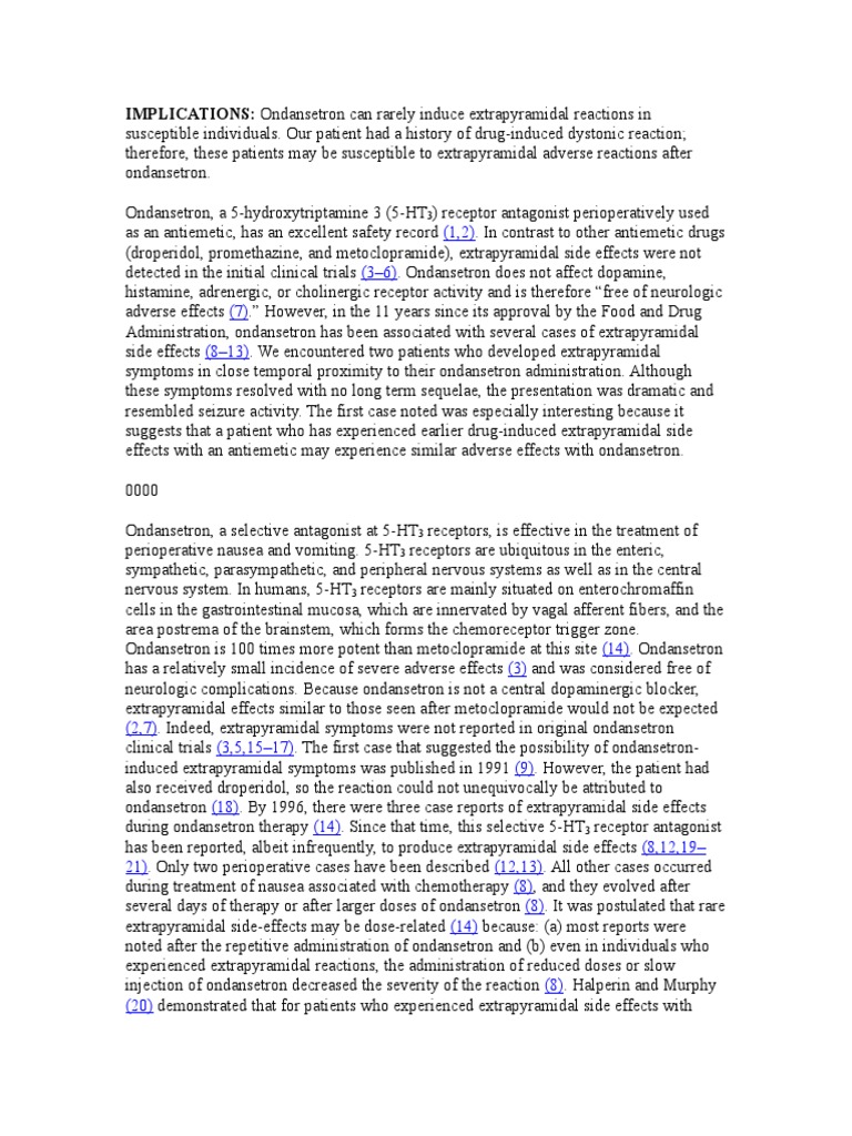Implications of Setro | PDF | Adverse Effect | Pharmacology
